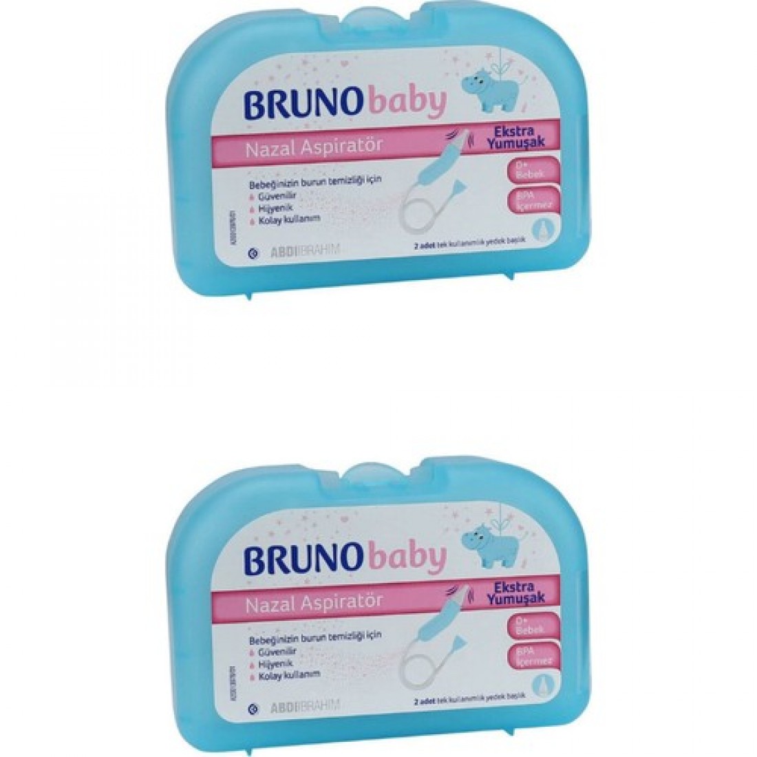 Bruno Baby Nazal Aspiratörü ve Yedek Uç 2'li 2 Adet